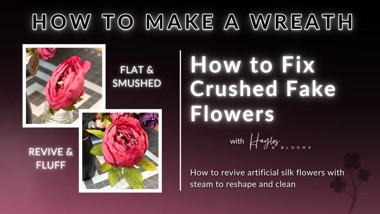 How To Fix and Revive Crushed Fake Flowers
